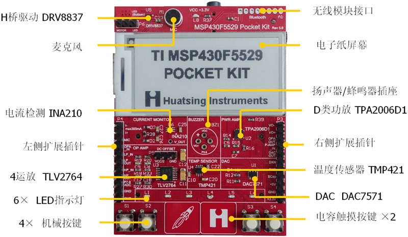 MSP430F5529 Pocket Kit_MSP430系列_华清科仪（北京）科技有限公司